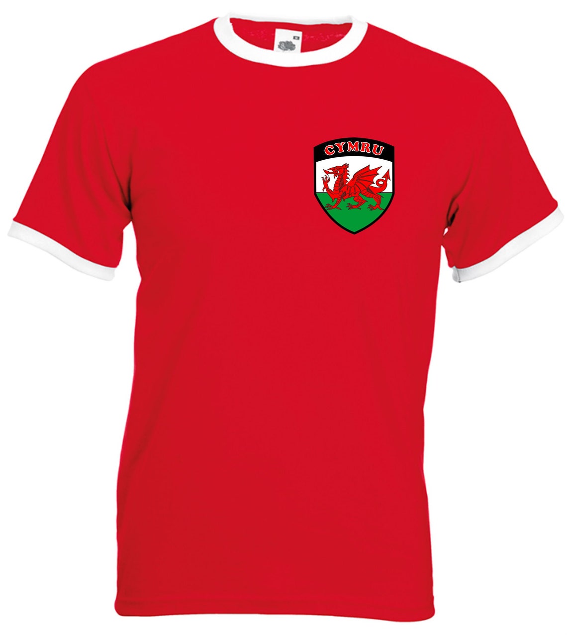 Wales Welsh Cymru Retro Football / Rugby Team Flag National T-shirt All ...
