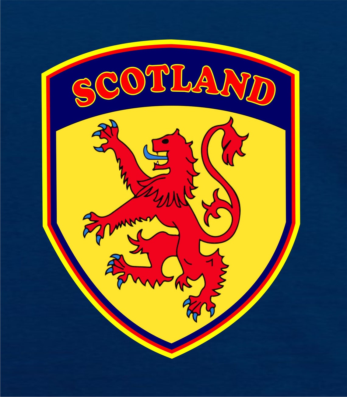 Scotland Scottish Lion Shield T-shirt All Sizes Available - Etsy