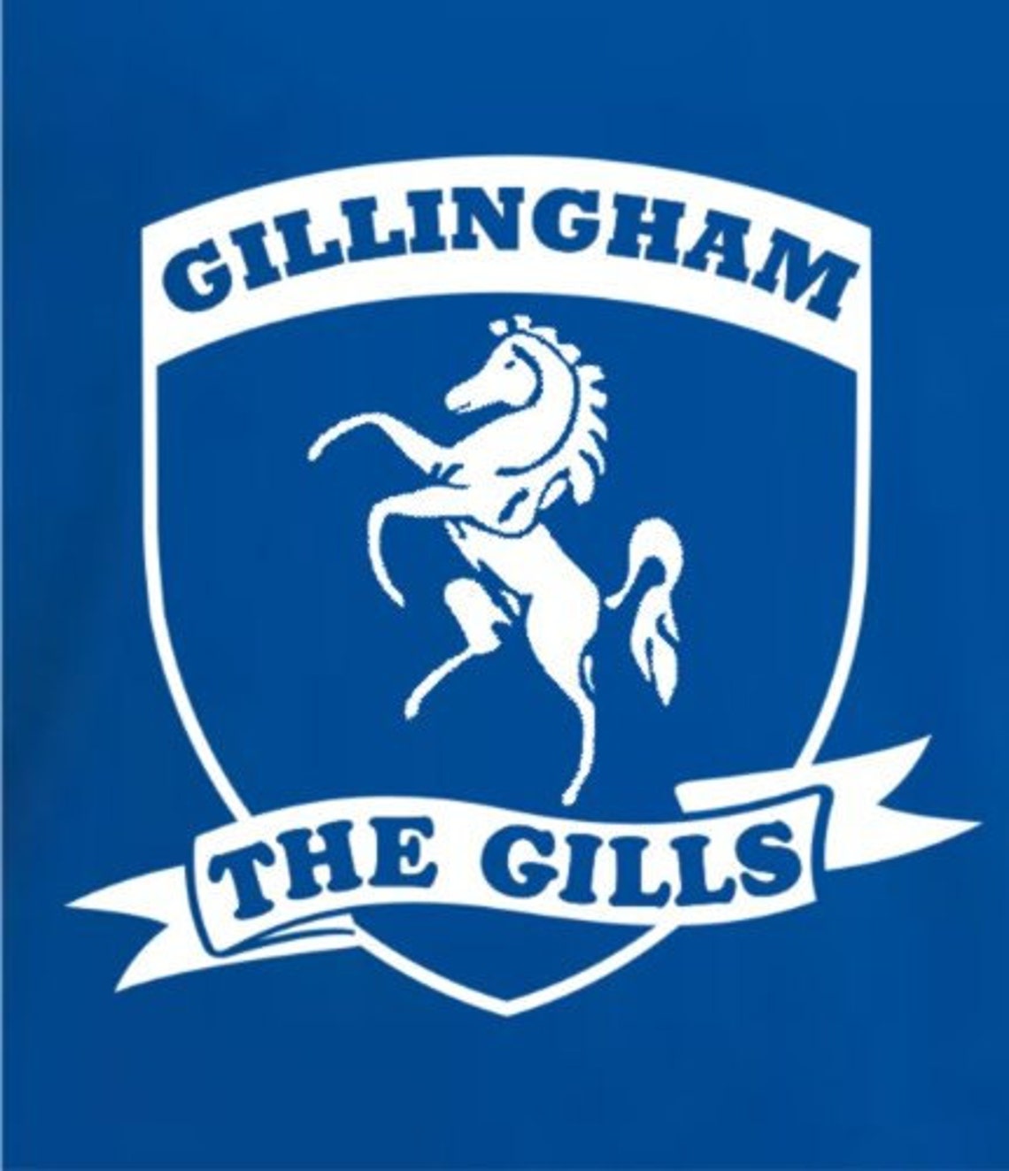Gillingham FC The Gills Retro Football Club Shield T-shirt | Etsy