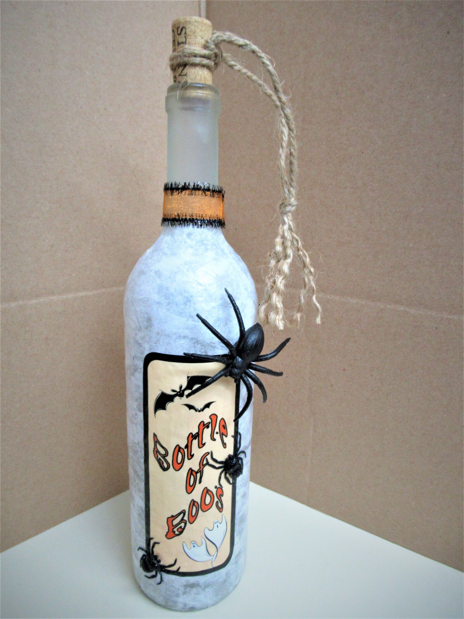 Bottle of Boos Halloween Bottle Light | Etsy