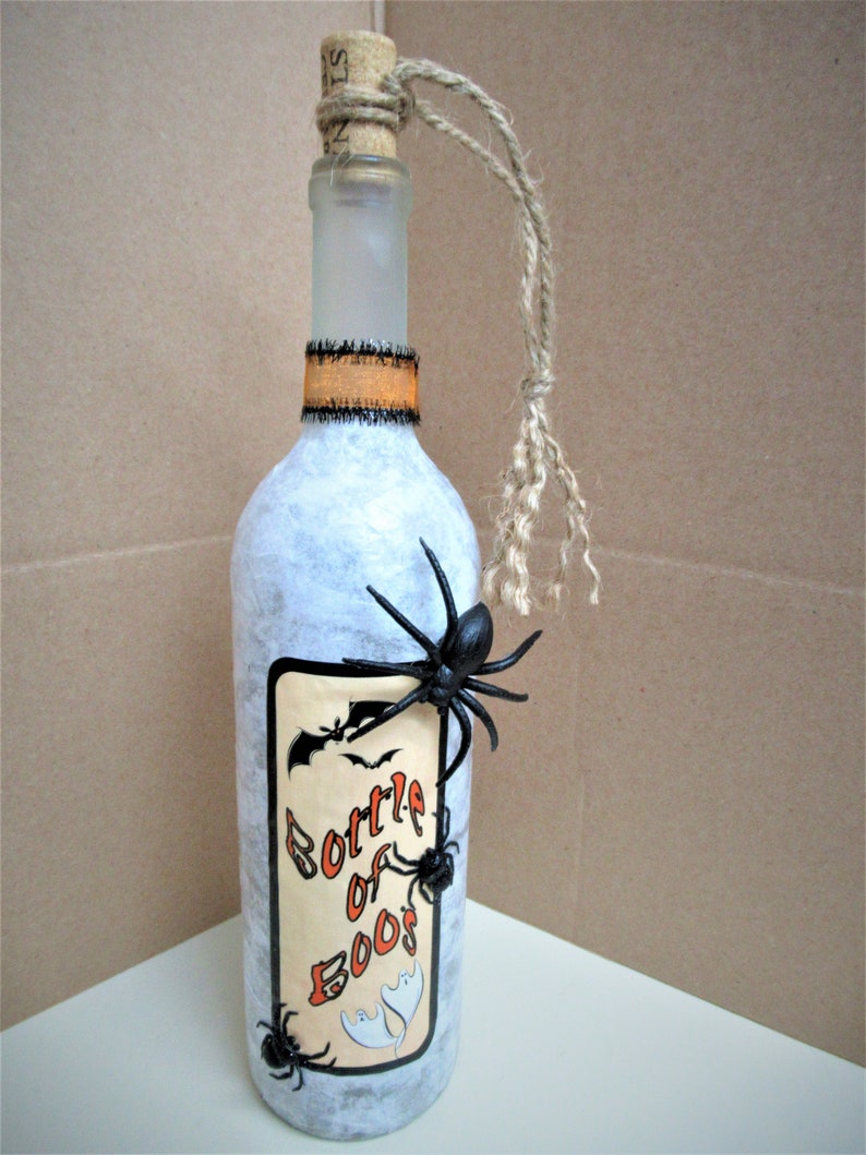 Bottle of Boos Halloween Bottle Light | Etsy