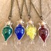 Miniature Liquid Luck Amphora Vial Necklace Primary Colors House Red ...