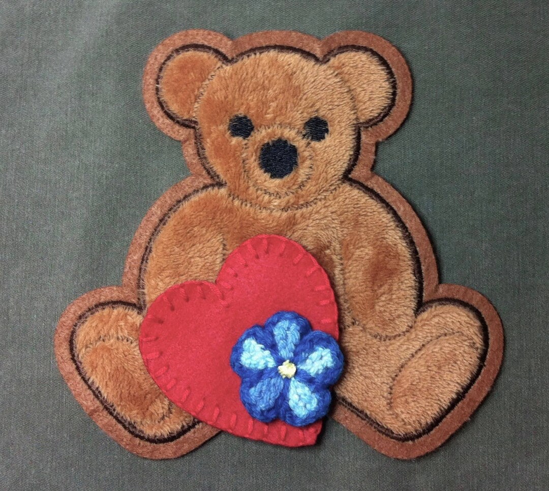 Kaylee Patch SET - Bear and Handmade Heart & Flower. Perfect for Cosplay! - Etsy
