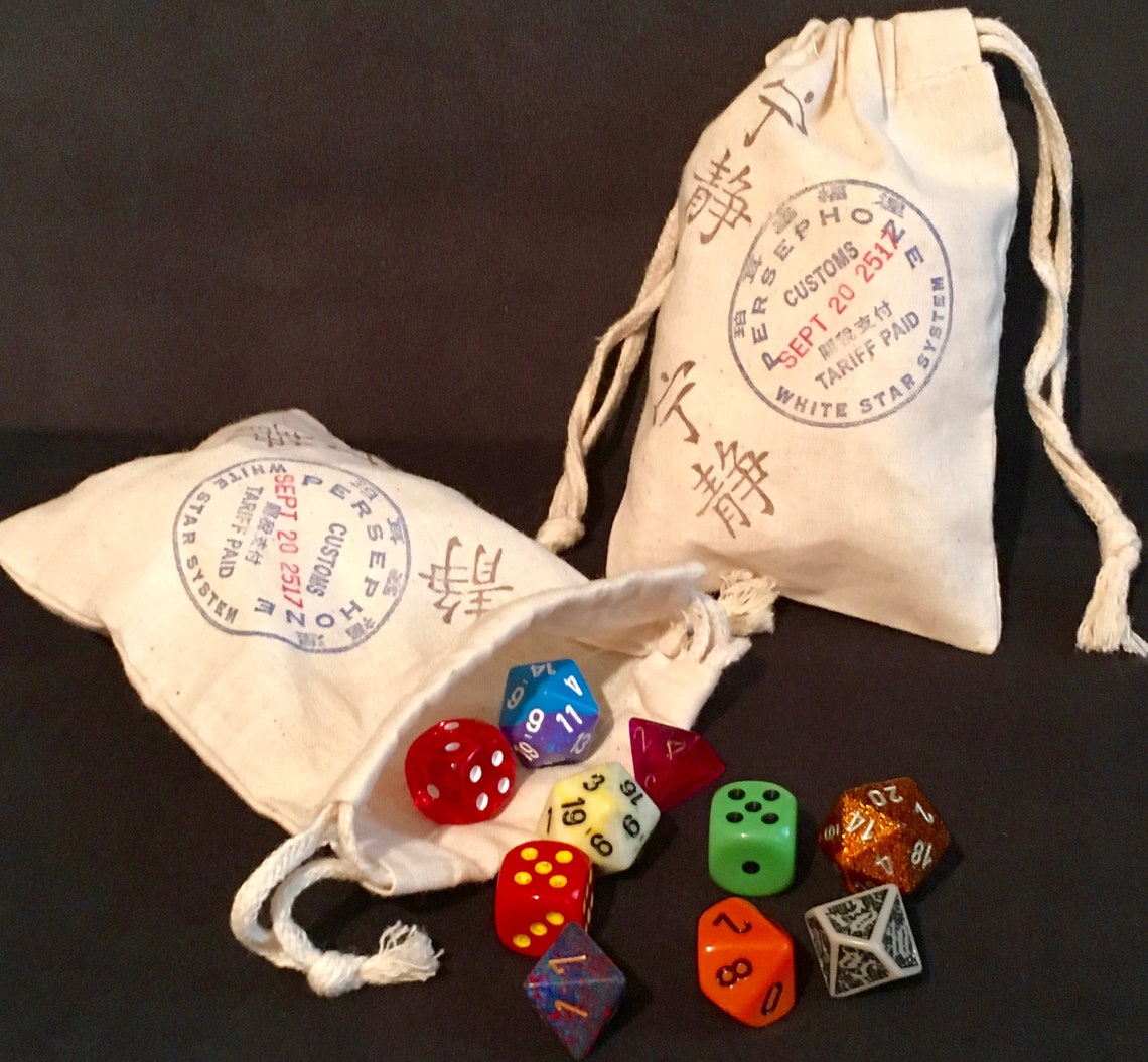 Firefly Serenity Persephone Customs Stamp Dice Bag Game Piece | Etsy