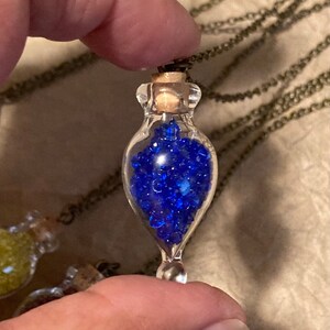 Miniature Liquid Luck Amphora Vial Necklace Primary Colors House Red ...