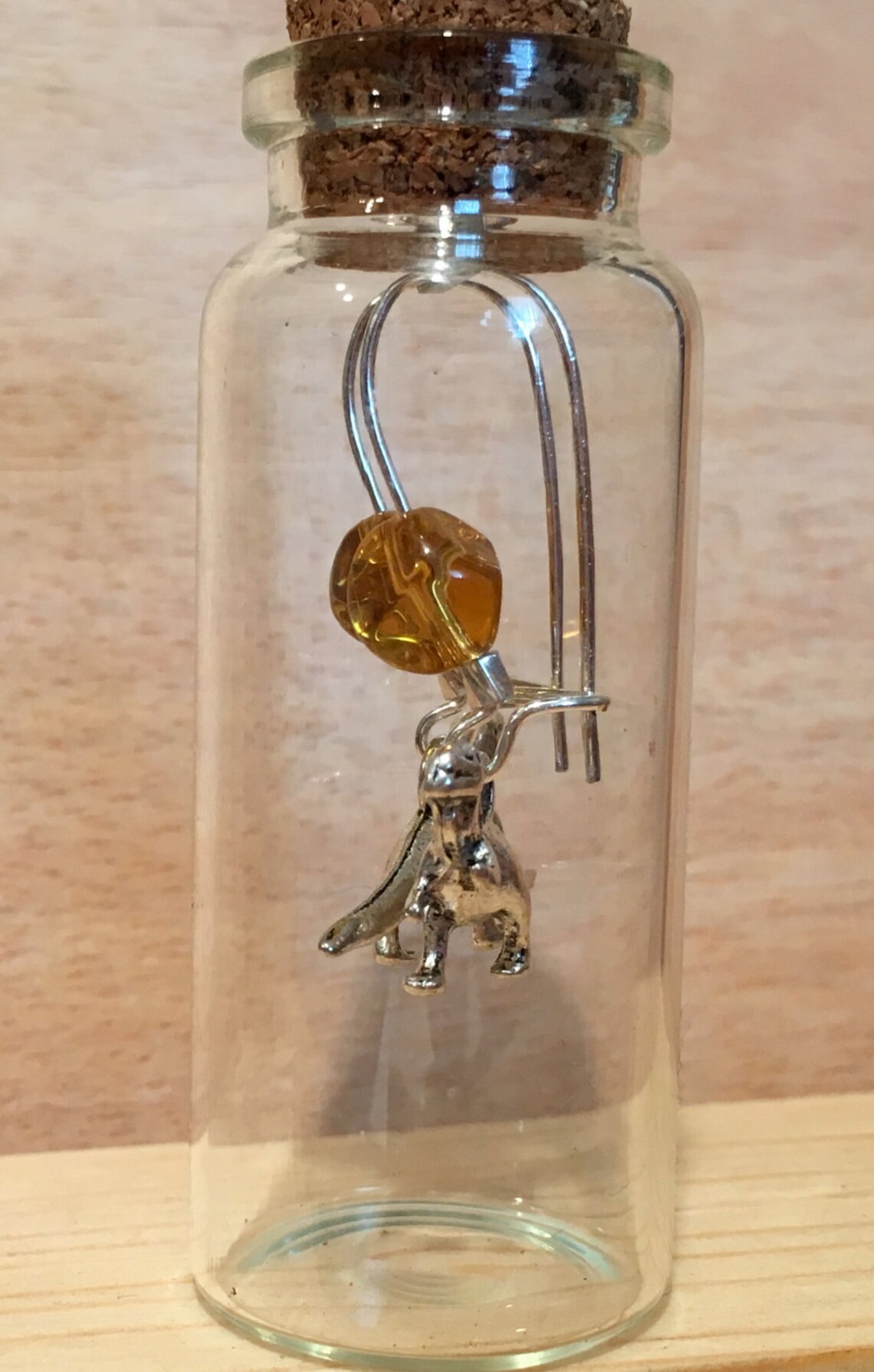 Washosaur Earrings in a Bottle Firefly Serenity T-rex Dinosaur - Etsy
