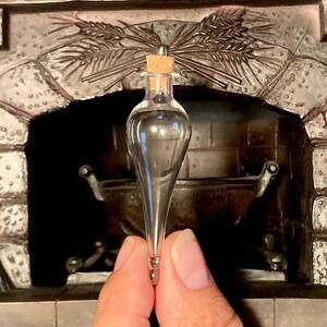 EMPTY Ampoule Vial Amphora Style Liquid Luck Glass Bottle Pendant Hand ...