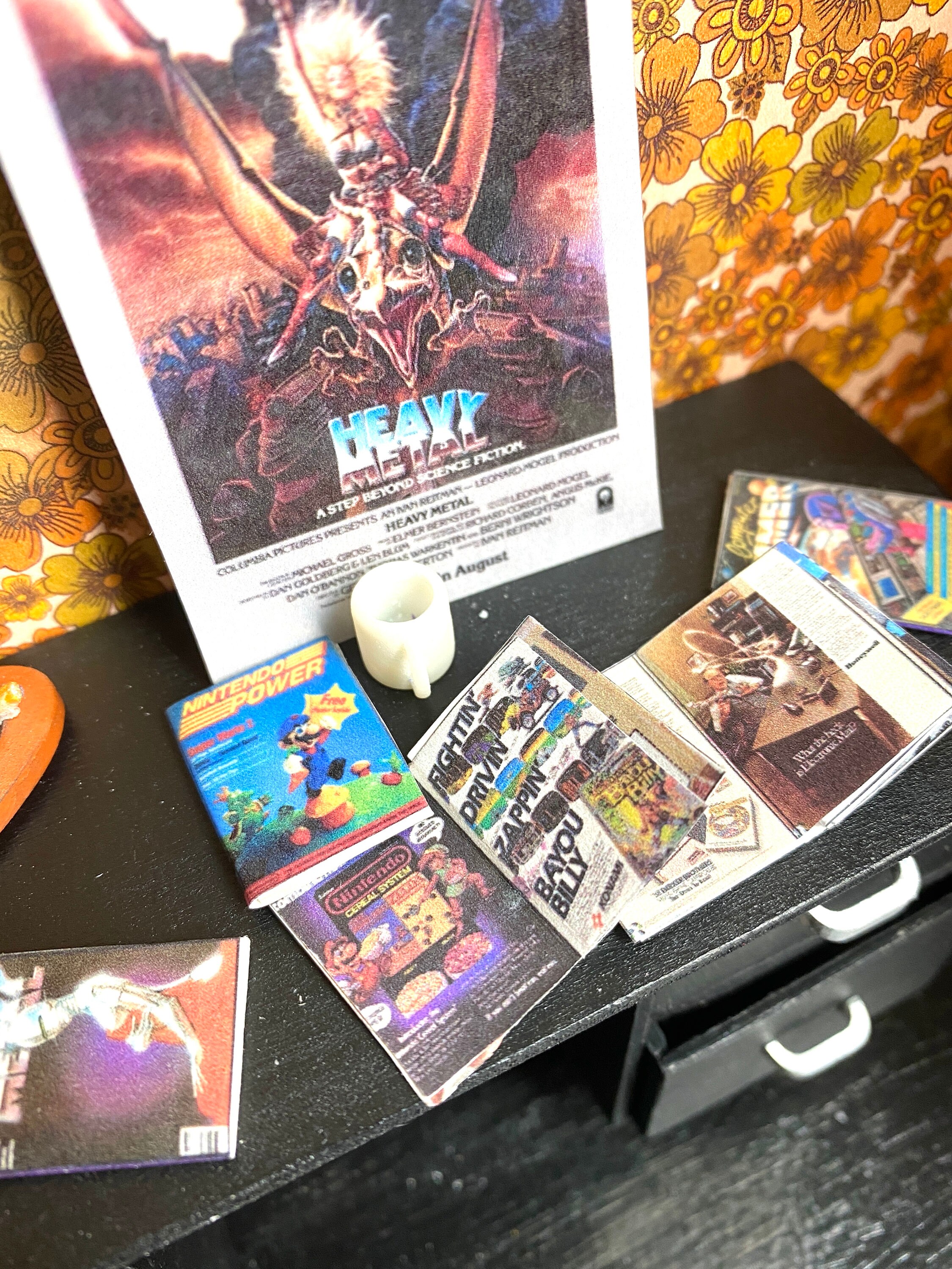 Printable 80's Nerd Magazines Gamer Computer Dollhouse Diorama - Etsy