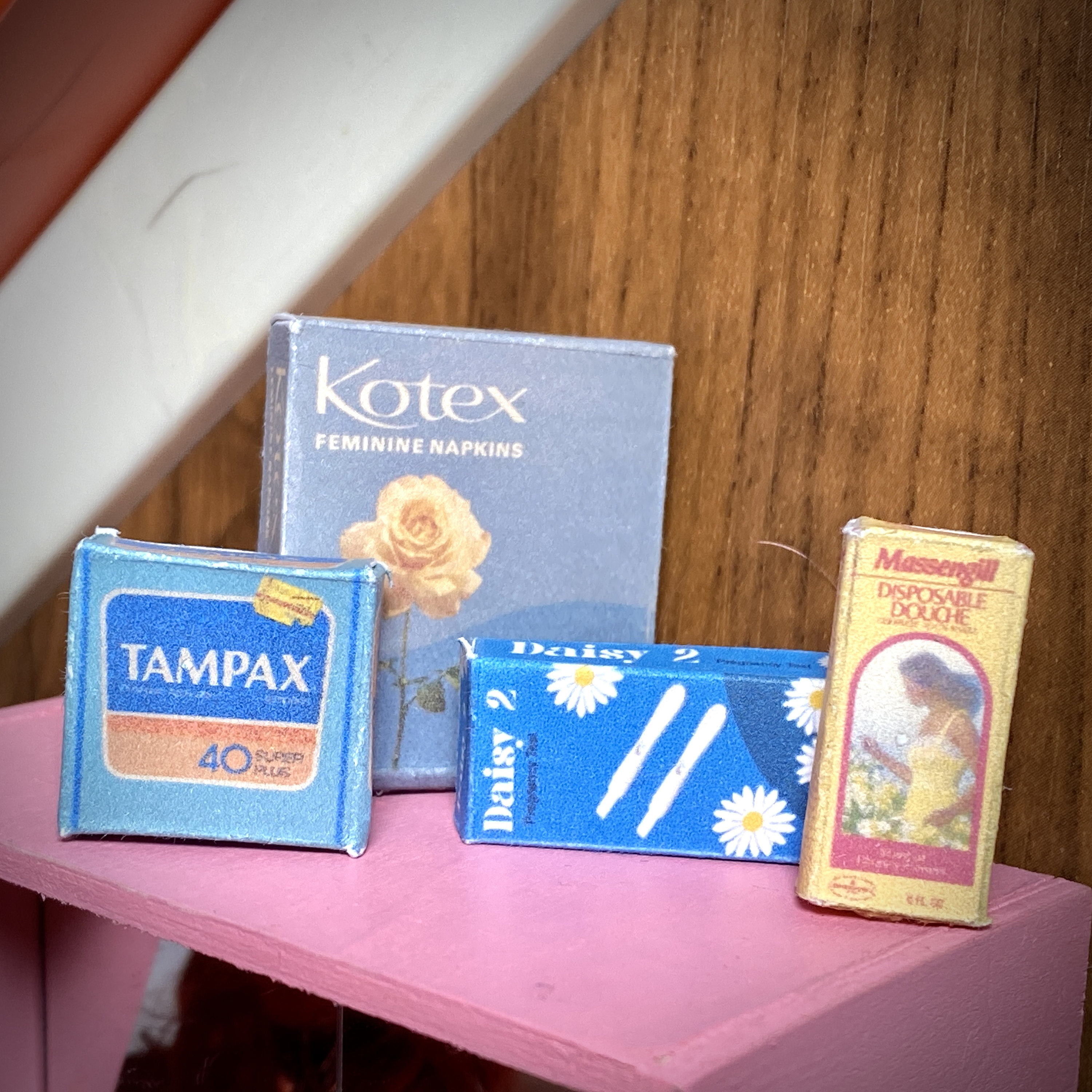 Vintage Female Products Printable, Tampons, Maxi Pads, Douche ...