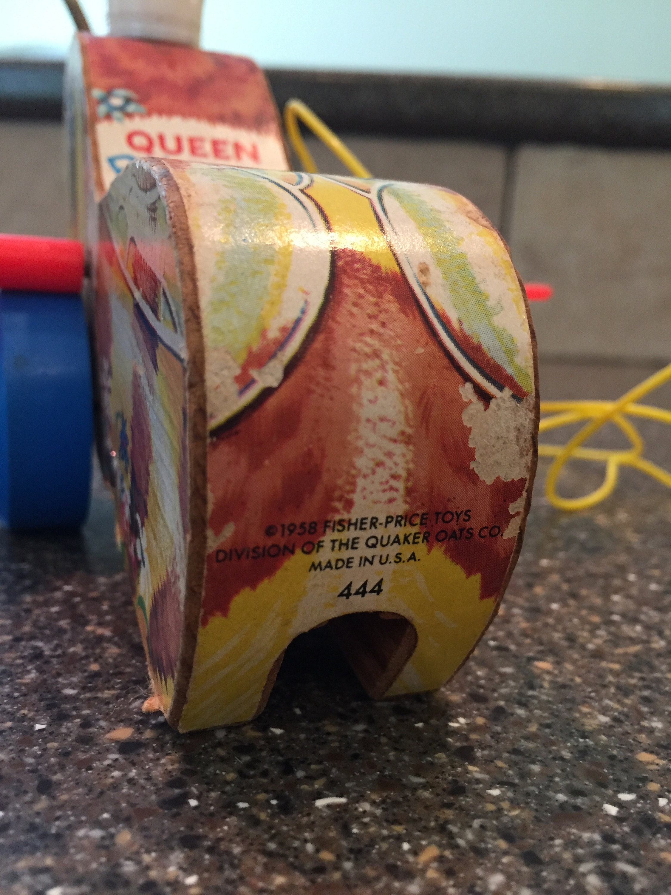 Vintage Fisher Price Queen Buzzy Bee Wooden Pull Toy 444 - Etsy