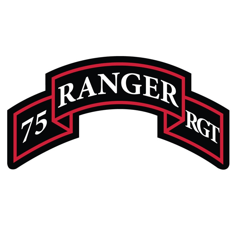 US Army 75th Ranger Regiment SSI Patch Decal Full Color | Etsy