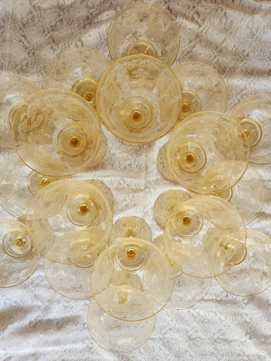 1920s Vintage 18-piece Wine Champagne Glasses - Etsy