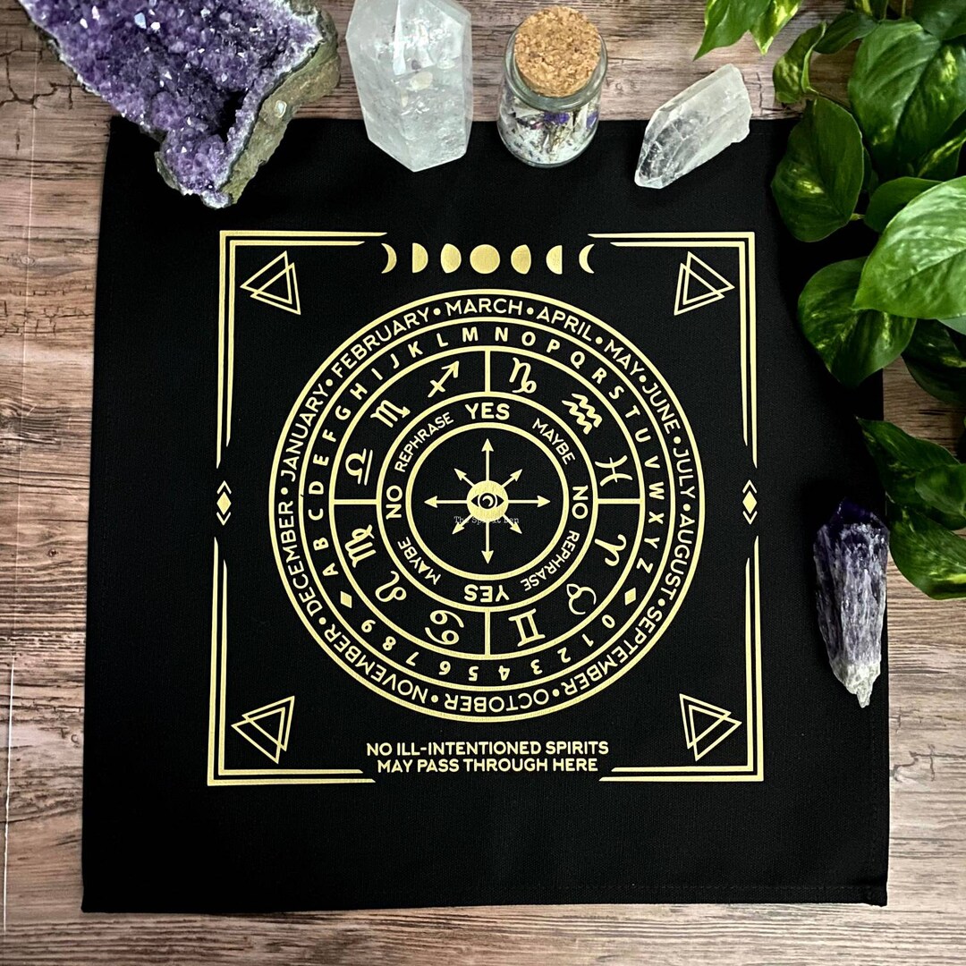 Pendulum Map gold Design Pendulum Divination Mat Astrology Lithomancy ...