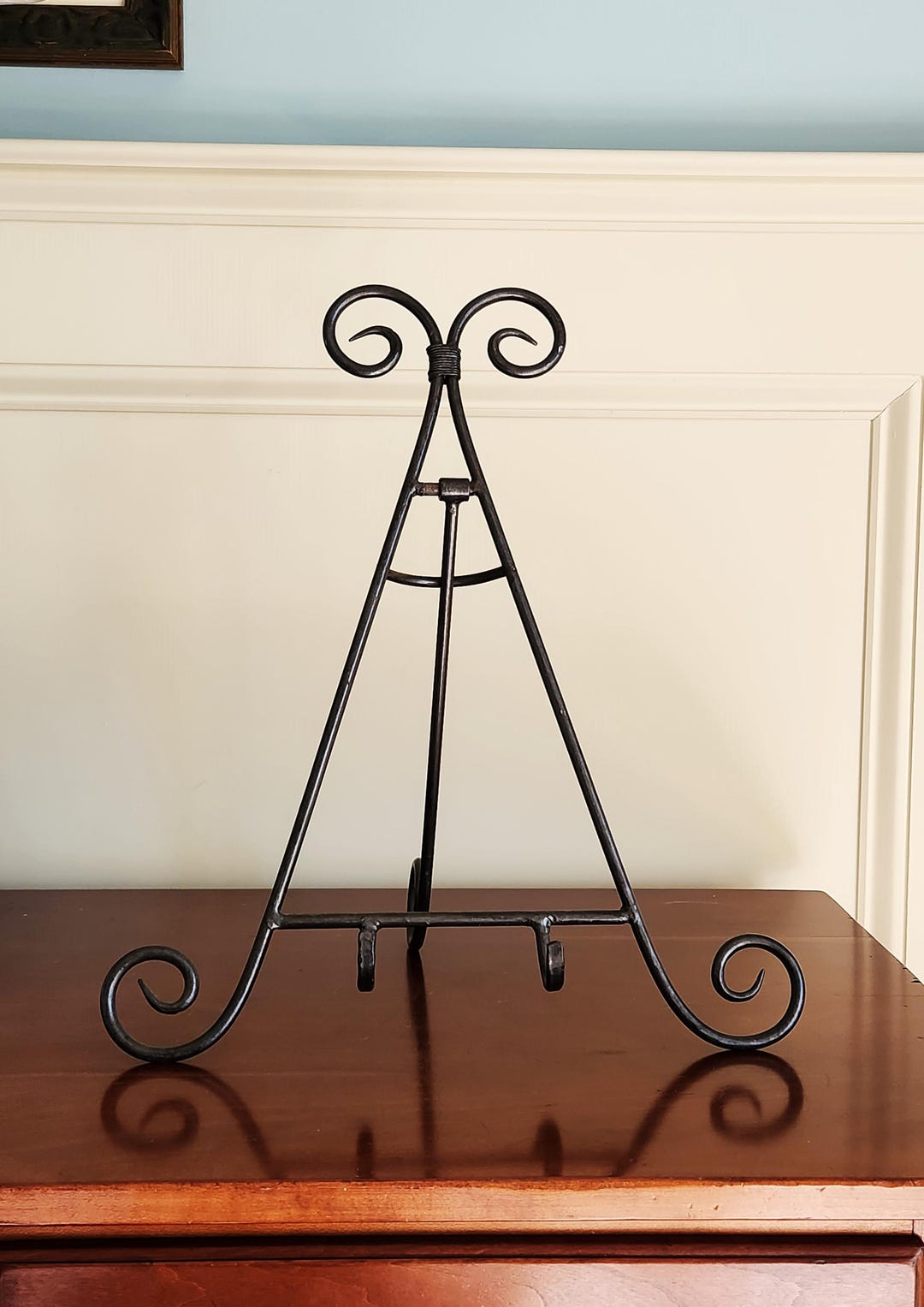 Extra Large Wrought Iron Display Stand, Easel, 17.5 Tall X 16 Wide - Etsy