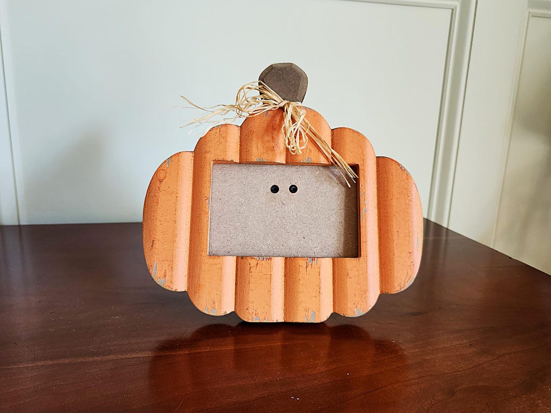 Pumpkin Photo Frame - 6x4 Horizontal Orientation, Tabletop - Etsy