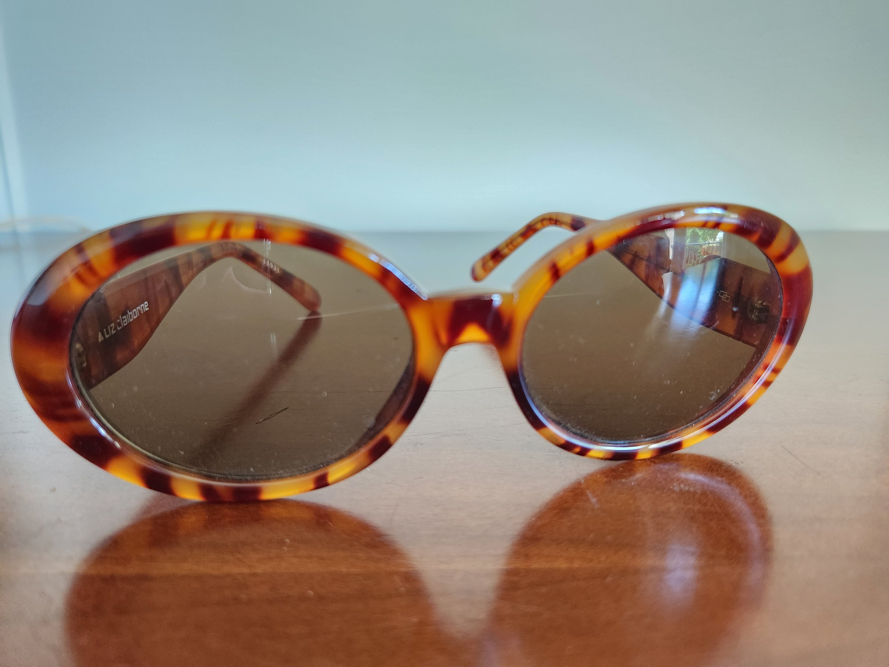 Liz Claiborne Tortoise Shell Frame Sunglasses, Brown Lenses, Scratch Free, 1980's - Etsy