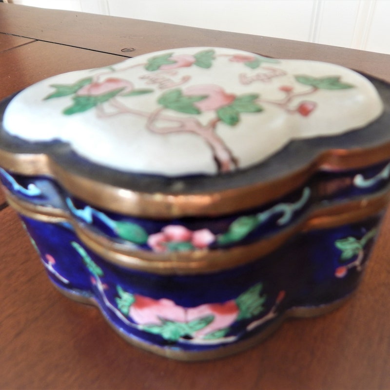 Chinese Enamel Box - Etsy