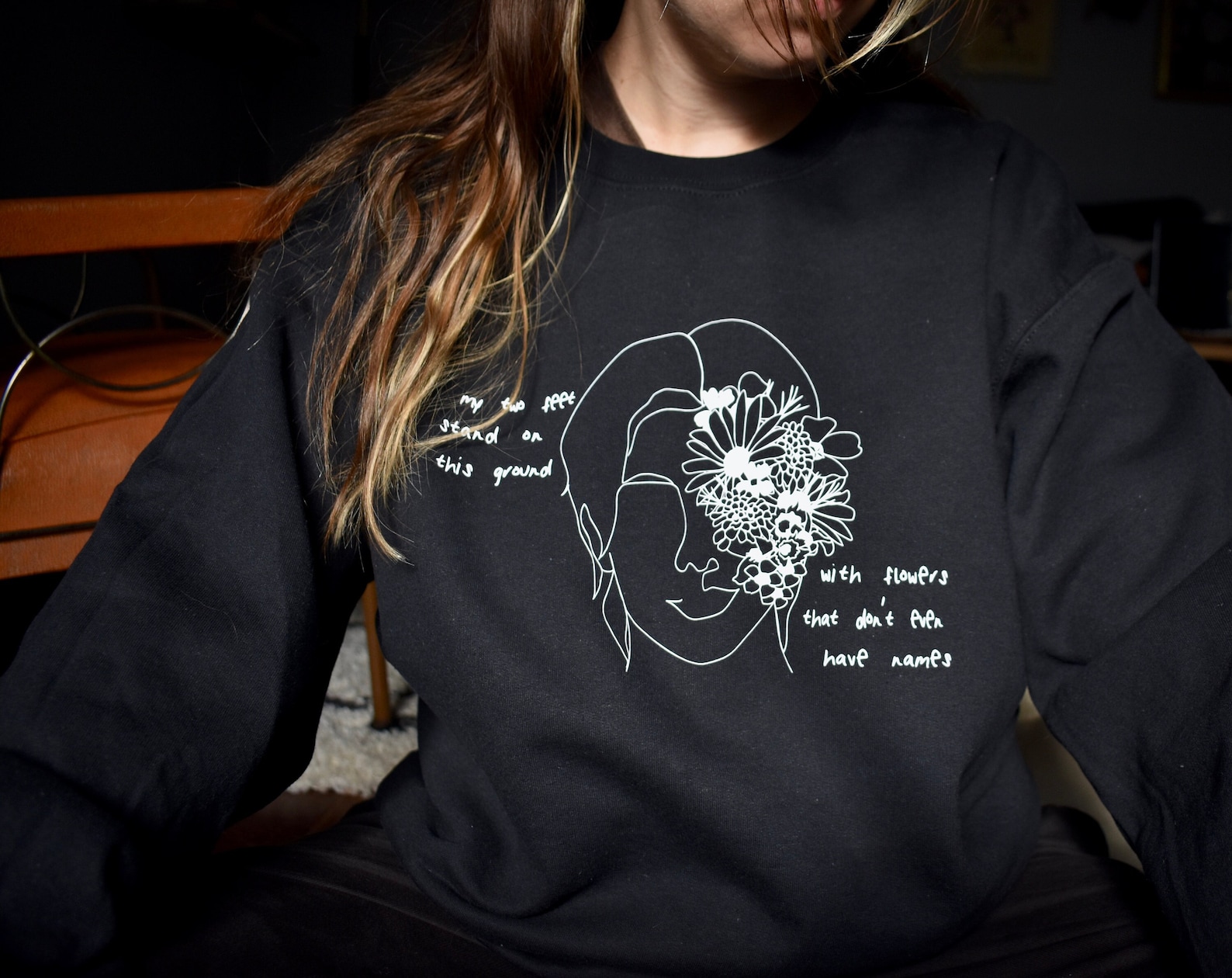 Wildflower Sweatshirt - Two Feet on the Ground - Etsy