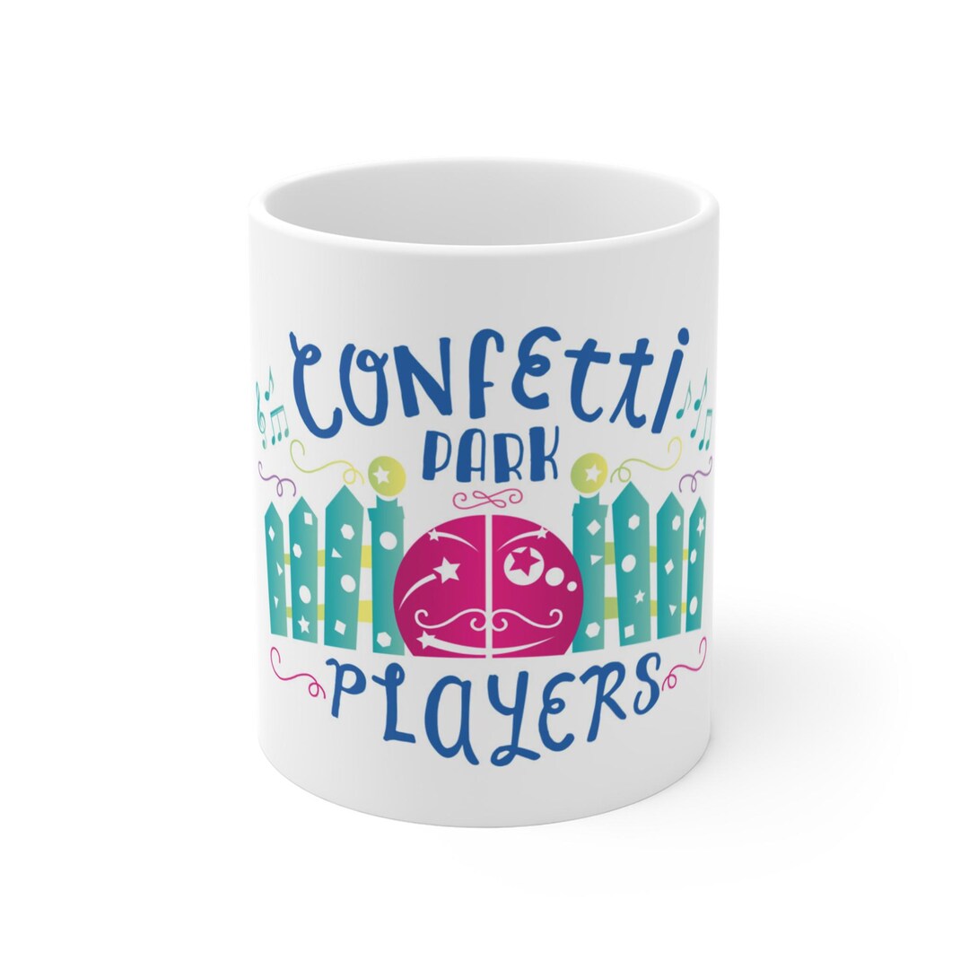 Colorful Confetti Park Players Mug, Fun Gift for Kids, Playful Coffee ...