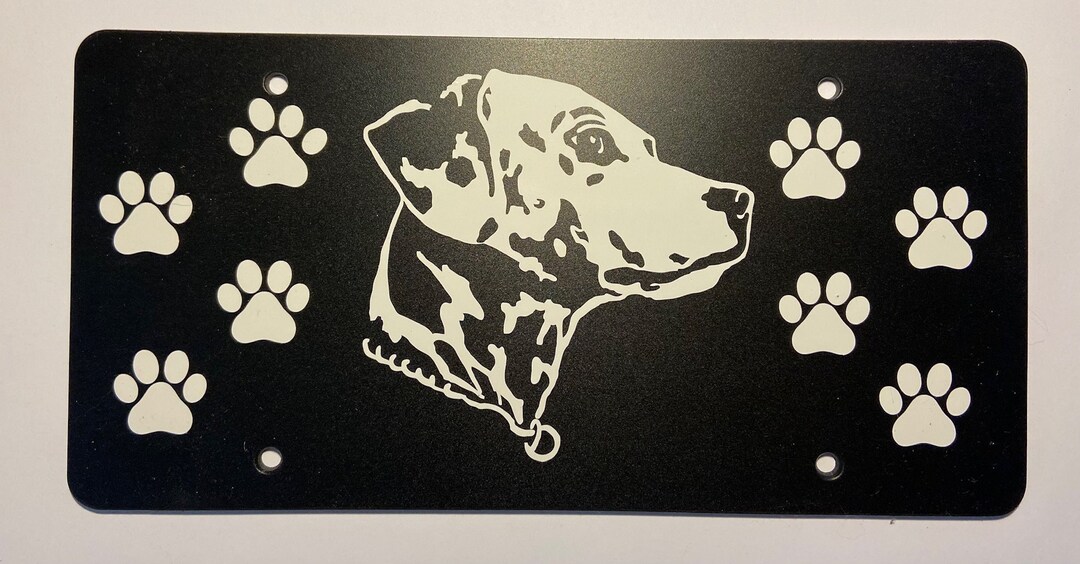 Dalmatian, Doberman License Plate Plastic, Pet License Plate, Dog ...