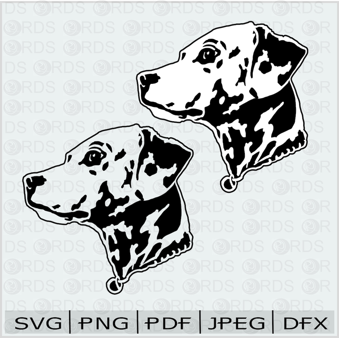 Dalmatian SVG - Silhouette Cut - Cricut Cut File - Dog Svg, Pdf, Png ...