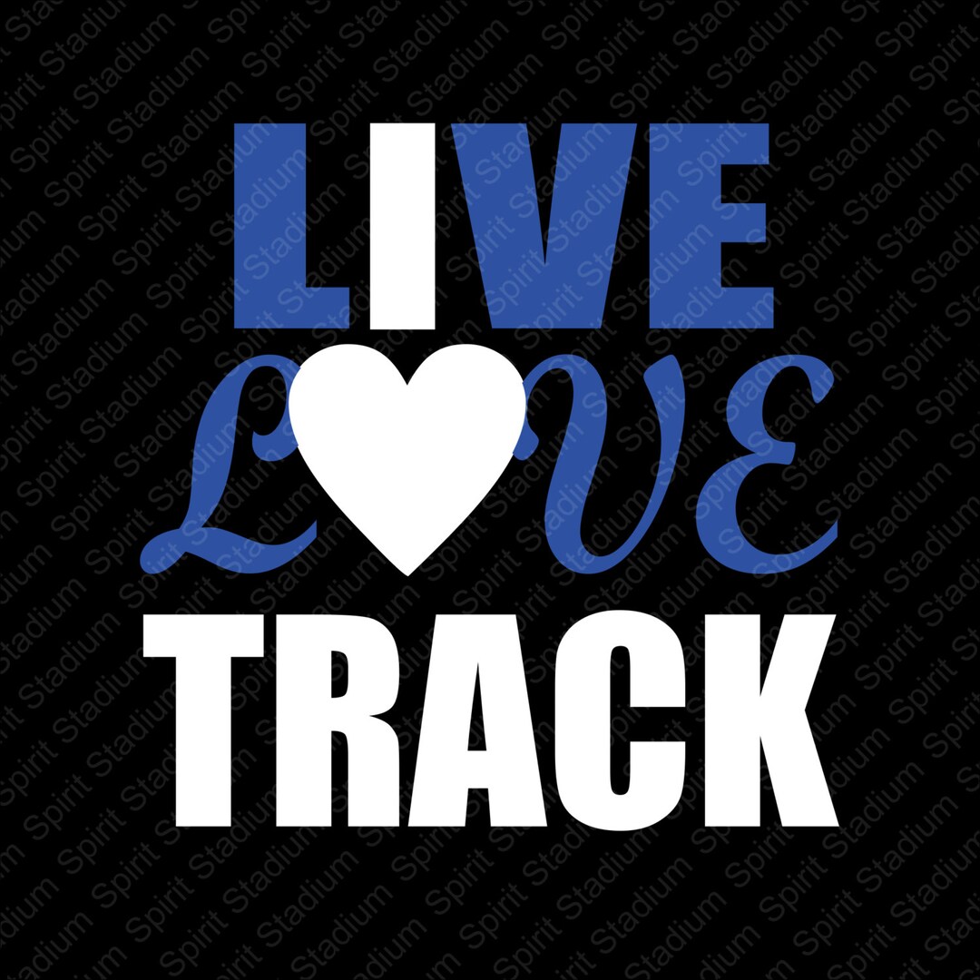 Track Tshirt Live Love Track Shirt Custom I Love Track - Etsy