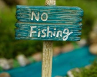 No Fishing Sign | Etsy