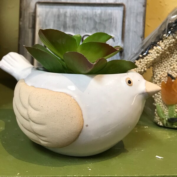 Ceramic Bird Planters - Etsy