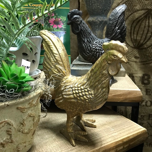 Cast Iron Rooster - Etsy