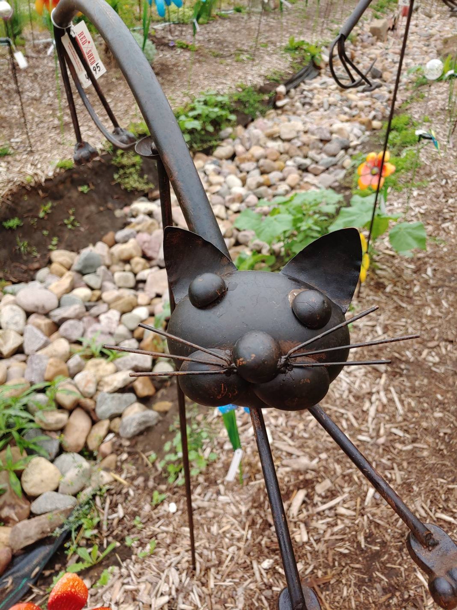 Stretch Cat Outdoor Balancing Garden Stake Kinetic Wind - Etsy