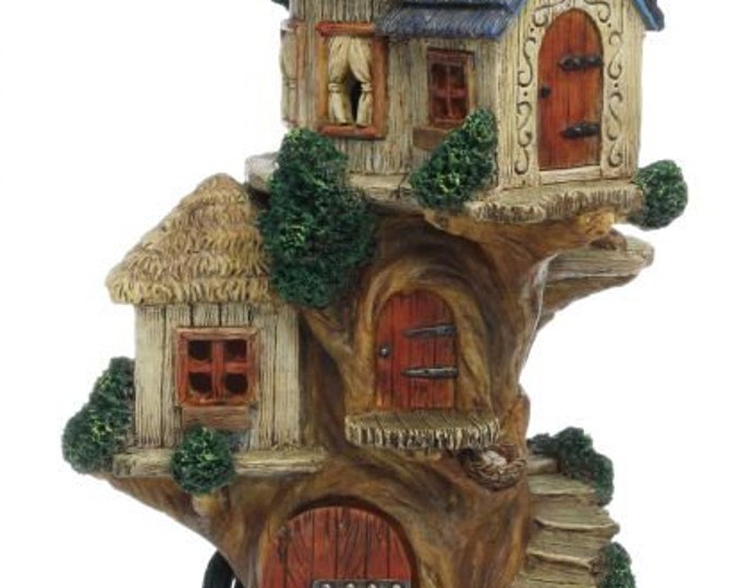 Fairy Garden Tree House With Multi-levels and Stairs - Etsy
