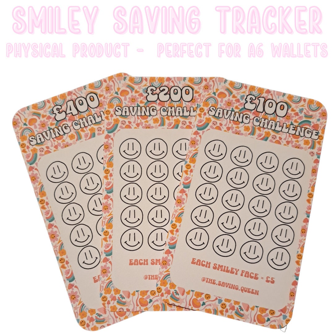 Smiley Face Colour in Tracker for Cash Stuffing Budget Binders and ...