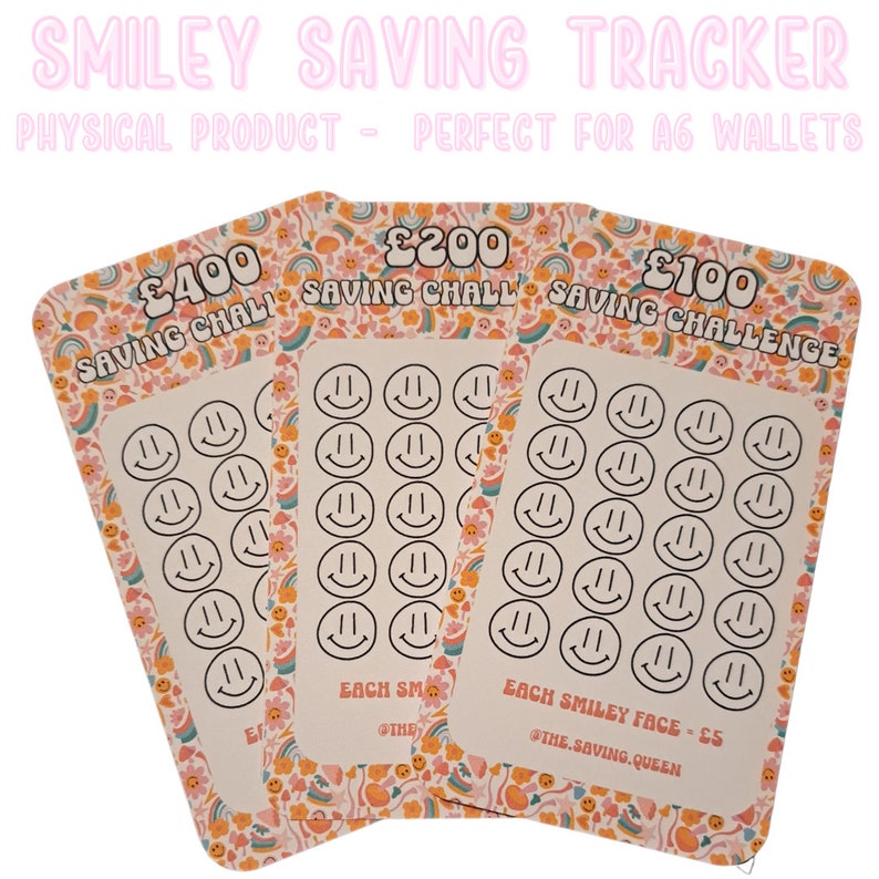 Smiley Face Colour in Tracker for Cash Stuffing Budget Binders and ...