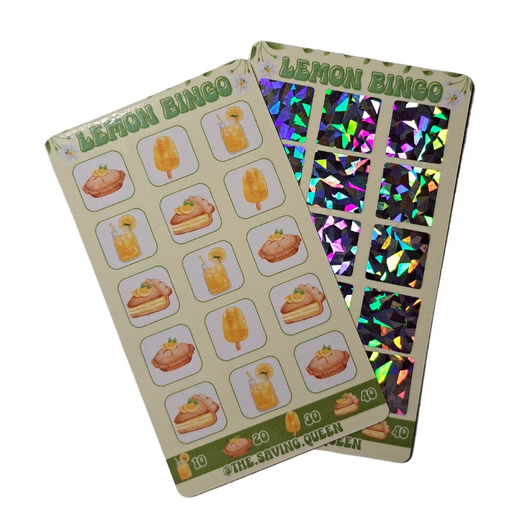 Scratch off Savings Bingo Challenge for Cash Stuffing Binder Scratch ...