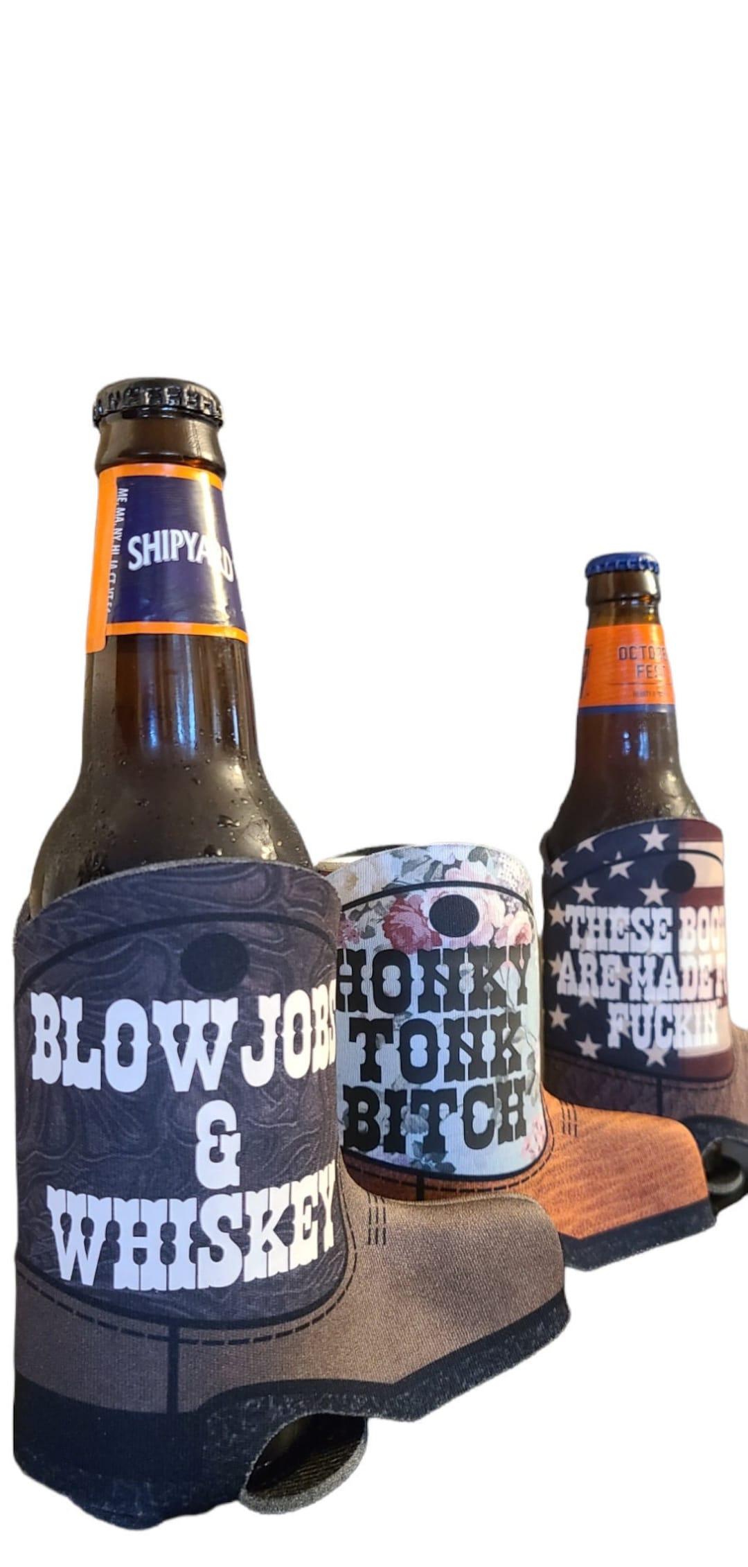 Cowboy Boot Can Cooler, Insulated Drink Holder, Funny, Western ...