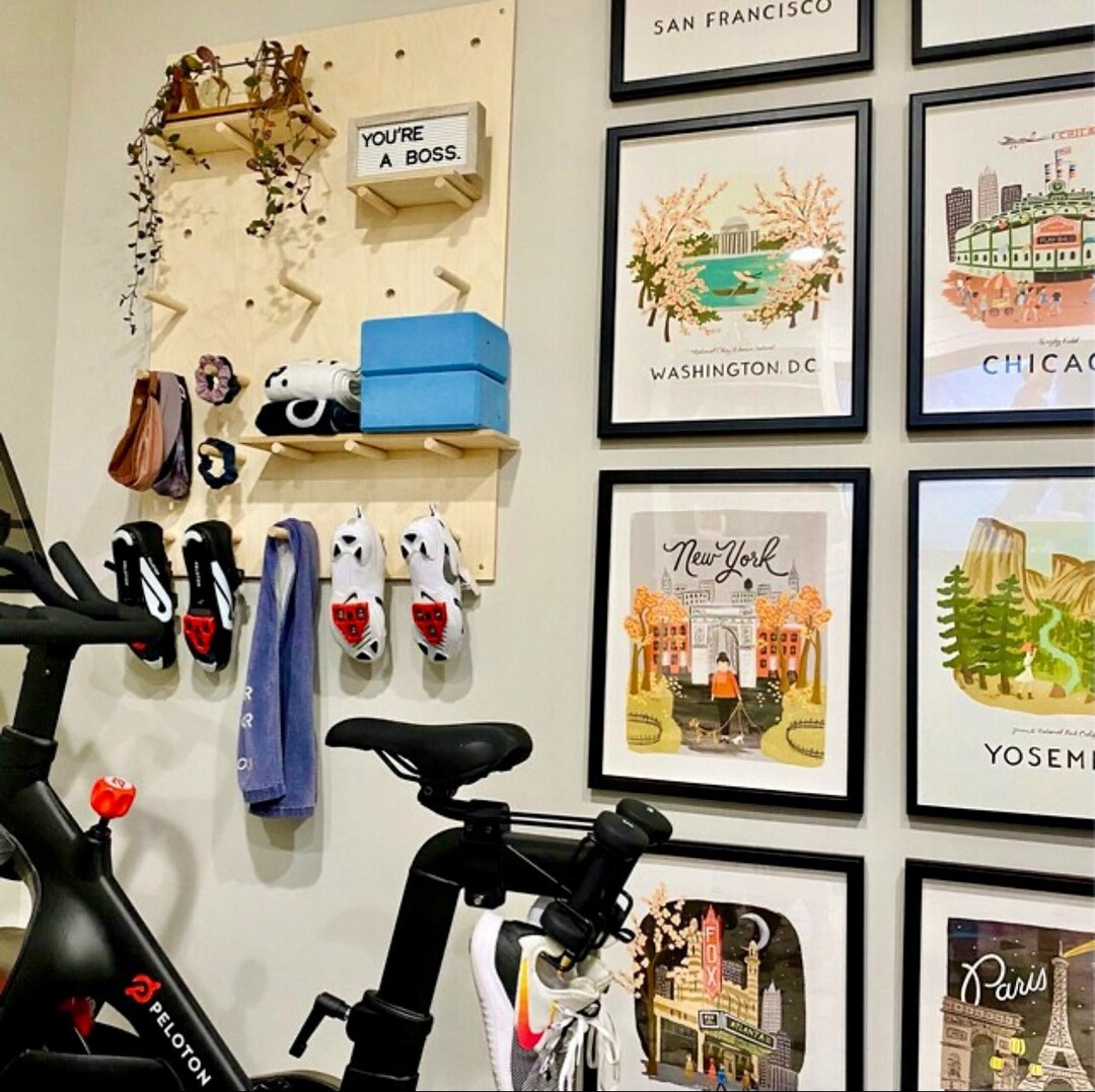 Hanging Pegboard, Peg Display Board, Custom Retail Pegboard, Wood Shelf ...