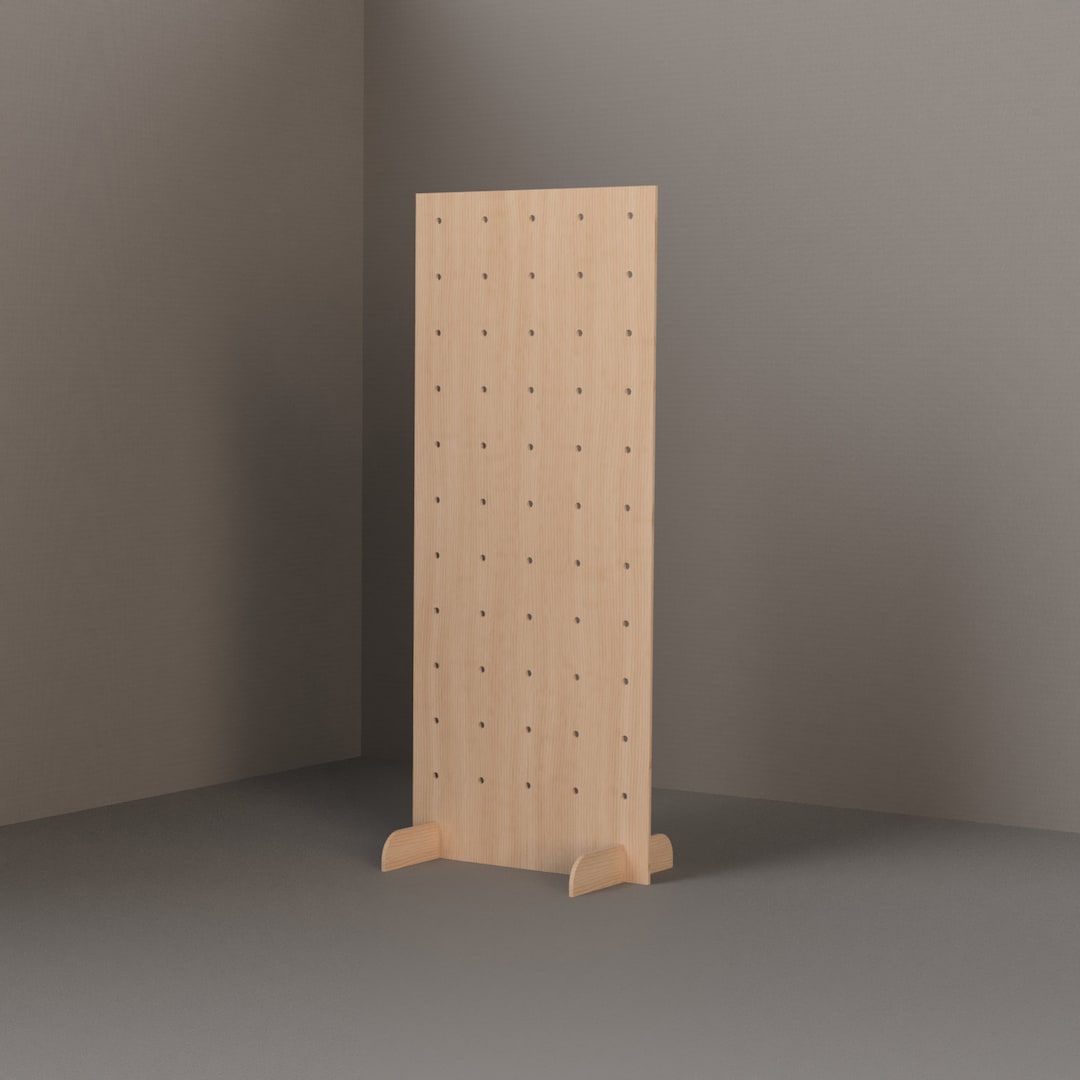 Contemporary Large Pegboard With Stand for Home or Store - Etsy
