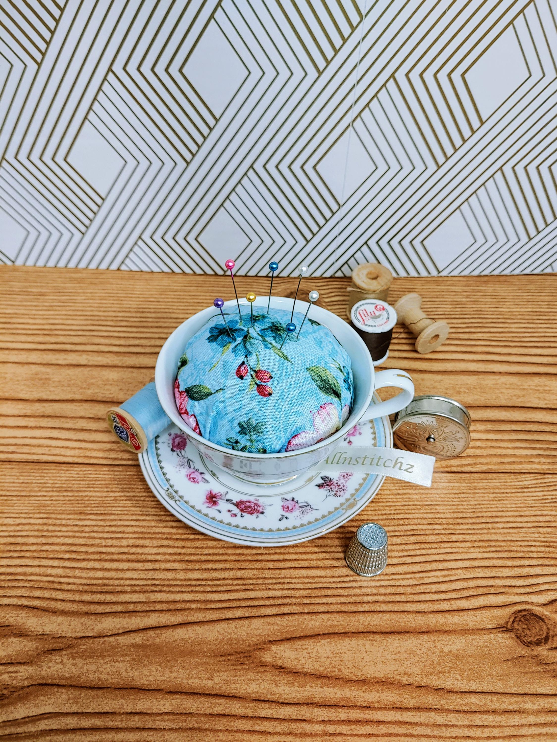 Vintage Tea Cup Pin Cushion - Etsy