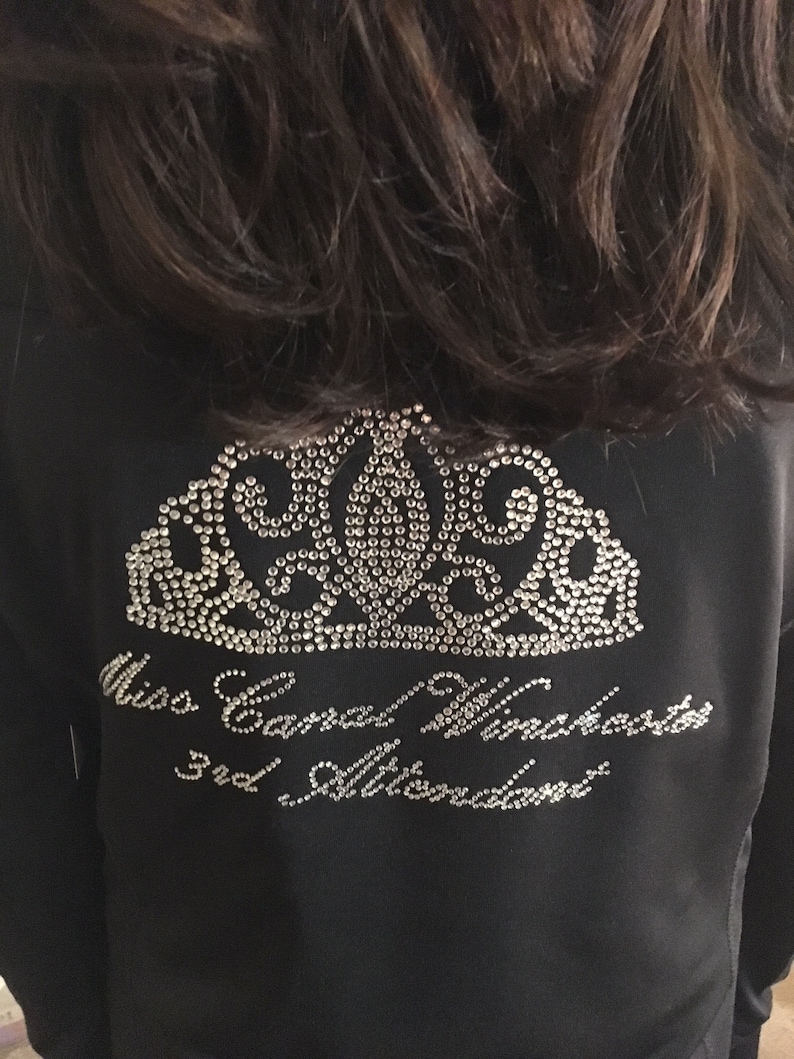 Pageant Title Holder Custom Jacket in Rhinestones- Includes Shipping - Etsy