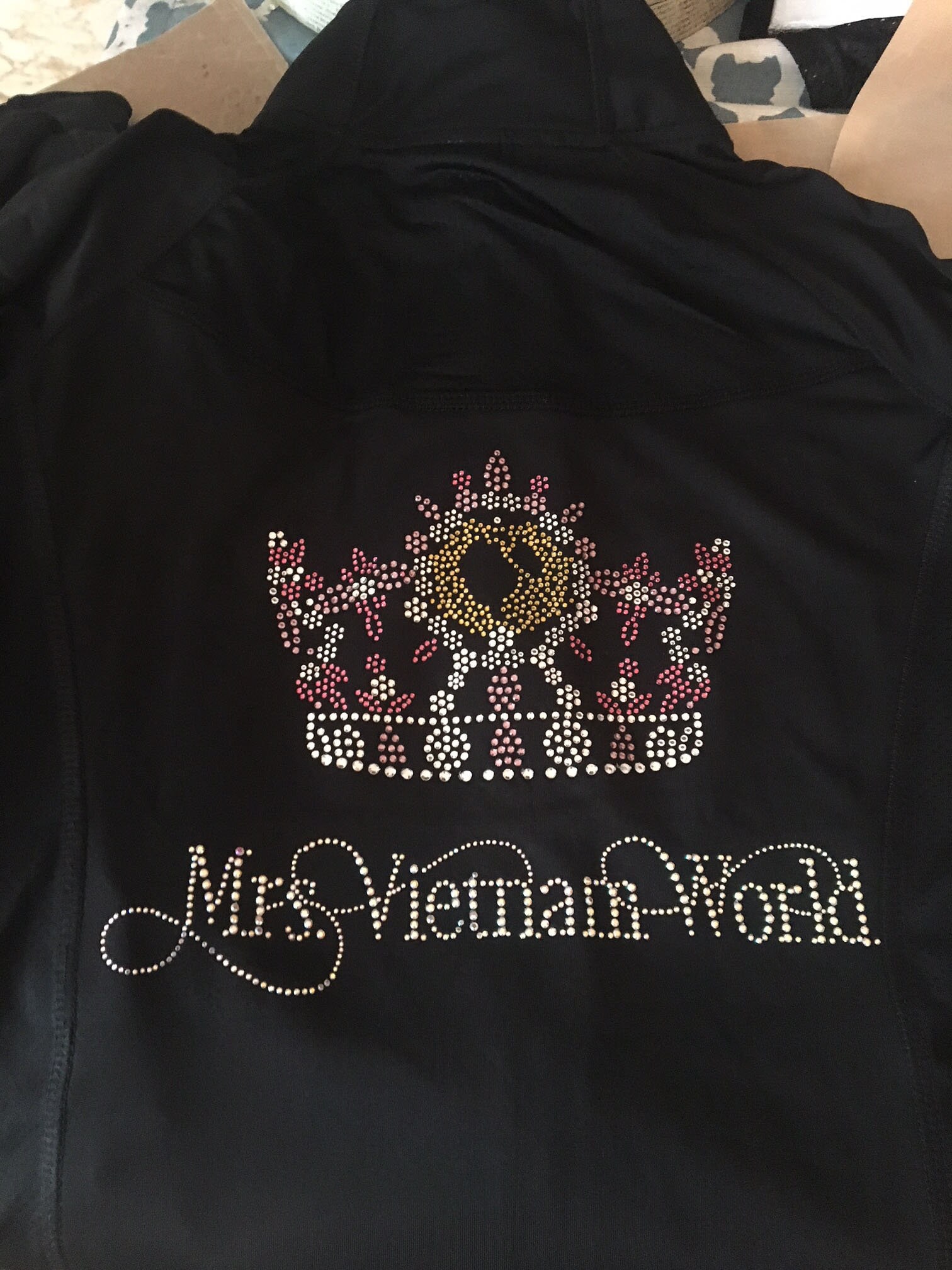 Pageant Title Holder Custom Jacket in Rhinestones Includes | Etsy