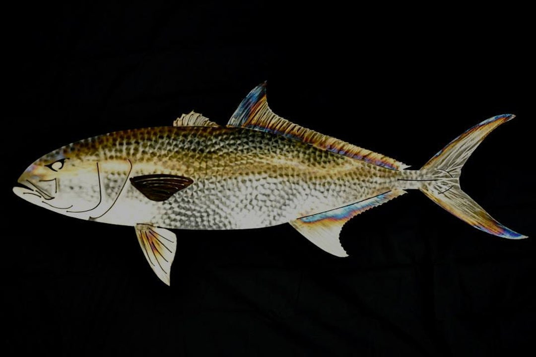 Amberjack Wall Art Metal Sculpture in Stainless Steel - Etsy