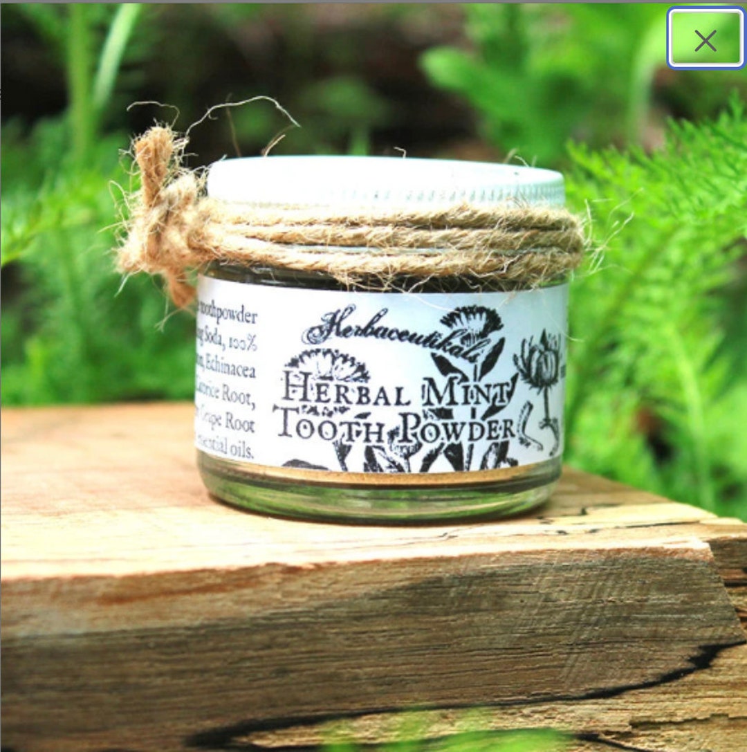 Herbal Mint Tooth Powder // Organictooth Powder // Whitening - Etsy
