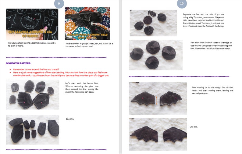 Toothless Plush Pattern - PDF Digital Download - Plush Sewing DIY - No ...