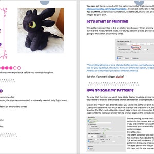 Toothless Plush Pattern - PDF Digital Download - Plush Sewing DIY - No ...