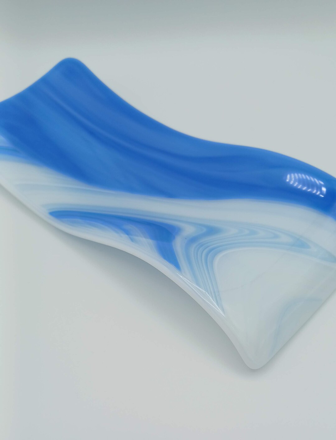 Large Blue and White Swirl Spoon Rest - Etsy