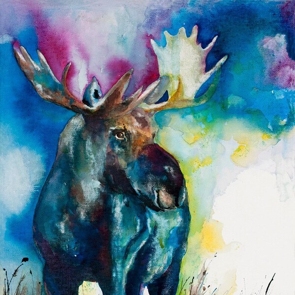 Moose Print - Etsy Canada