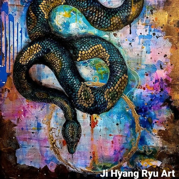 Snake Painting - Etsy