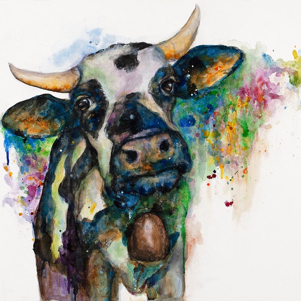 Holstein Cow Art - Etsy Canada