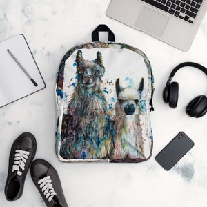 Llama and Alpaca School Backpack - Etsy