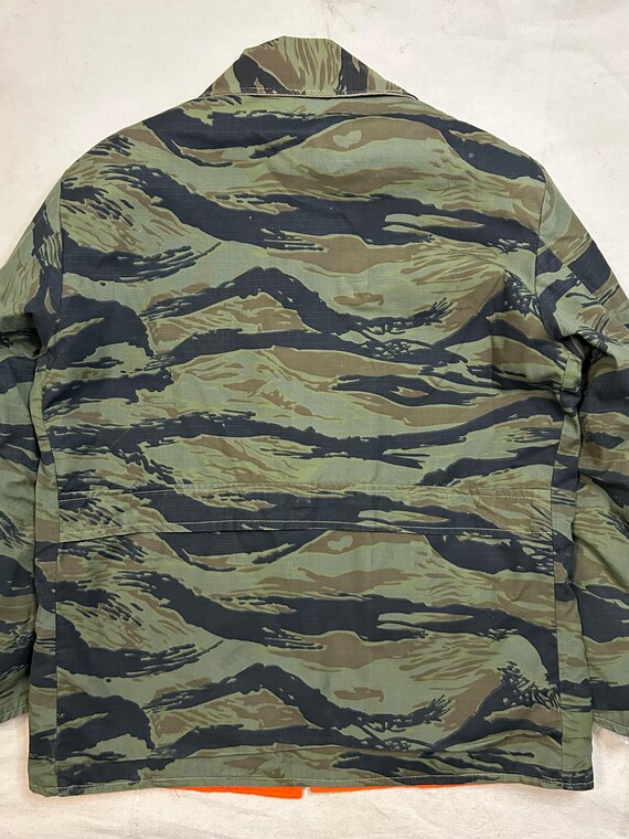 Rare Vintage 1970s Tiger Stripe Camo Hunting Jacket M… - Gem